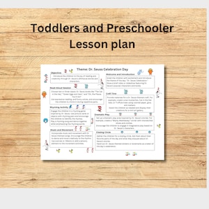 Dr Seuss Bundle Lesson Plan for Infants, Toddlers and Preschoolers - Etsy
