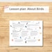 Complete Lesson Plan About Birds for Ages 2-5 - Etsy UK