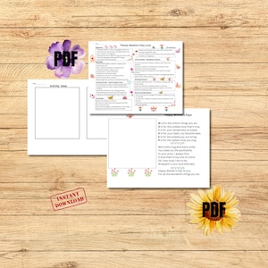 Mother's Day Complete Lesson Plan and Poem - Etsy