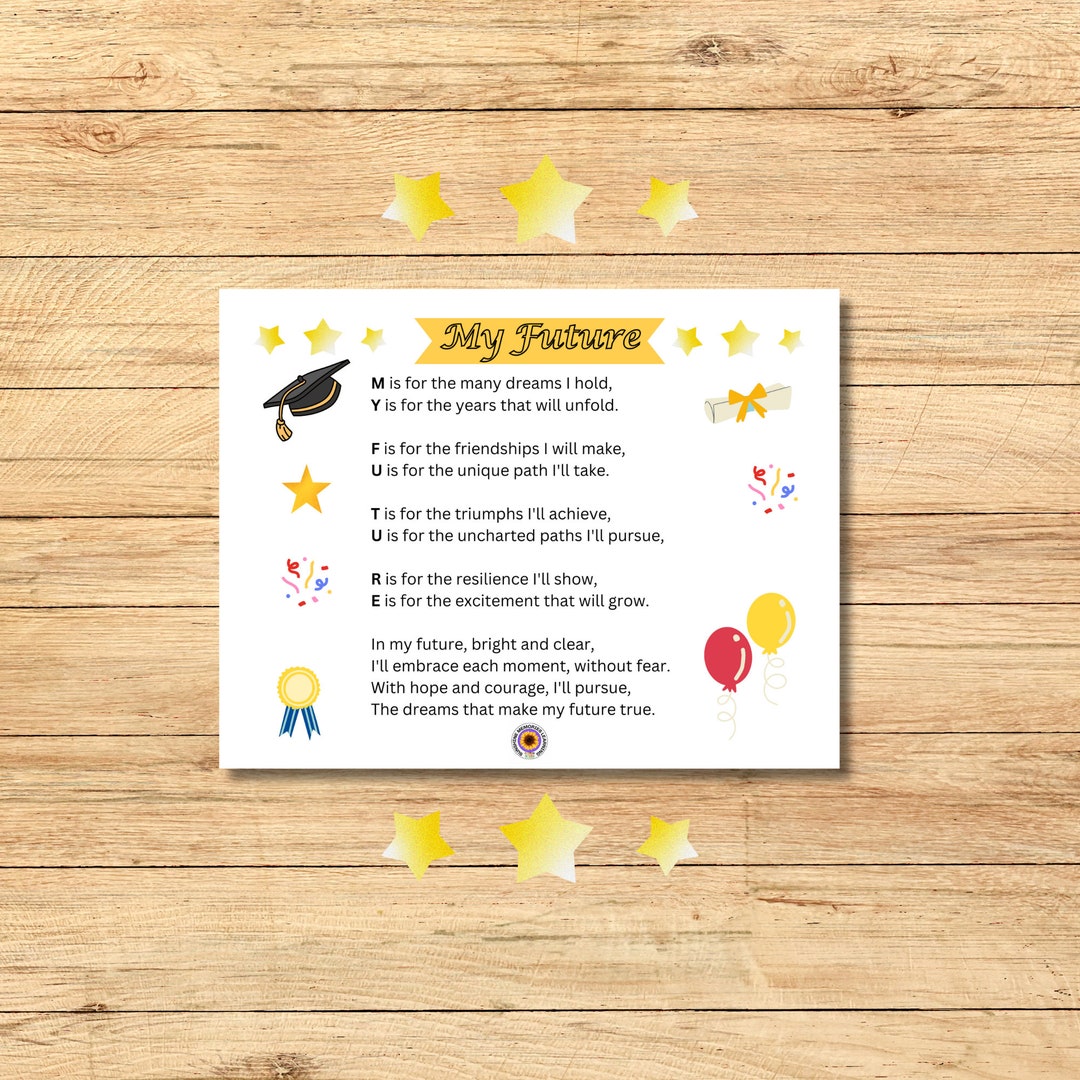 Poem for Graduating Young Learners - Etsy