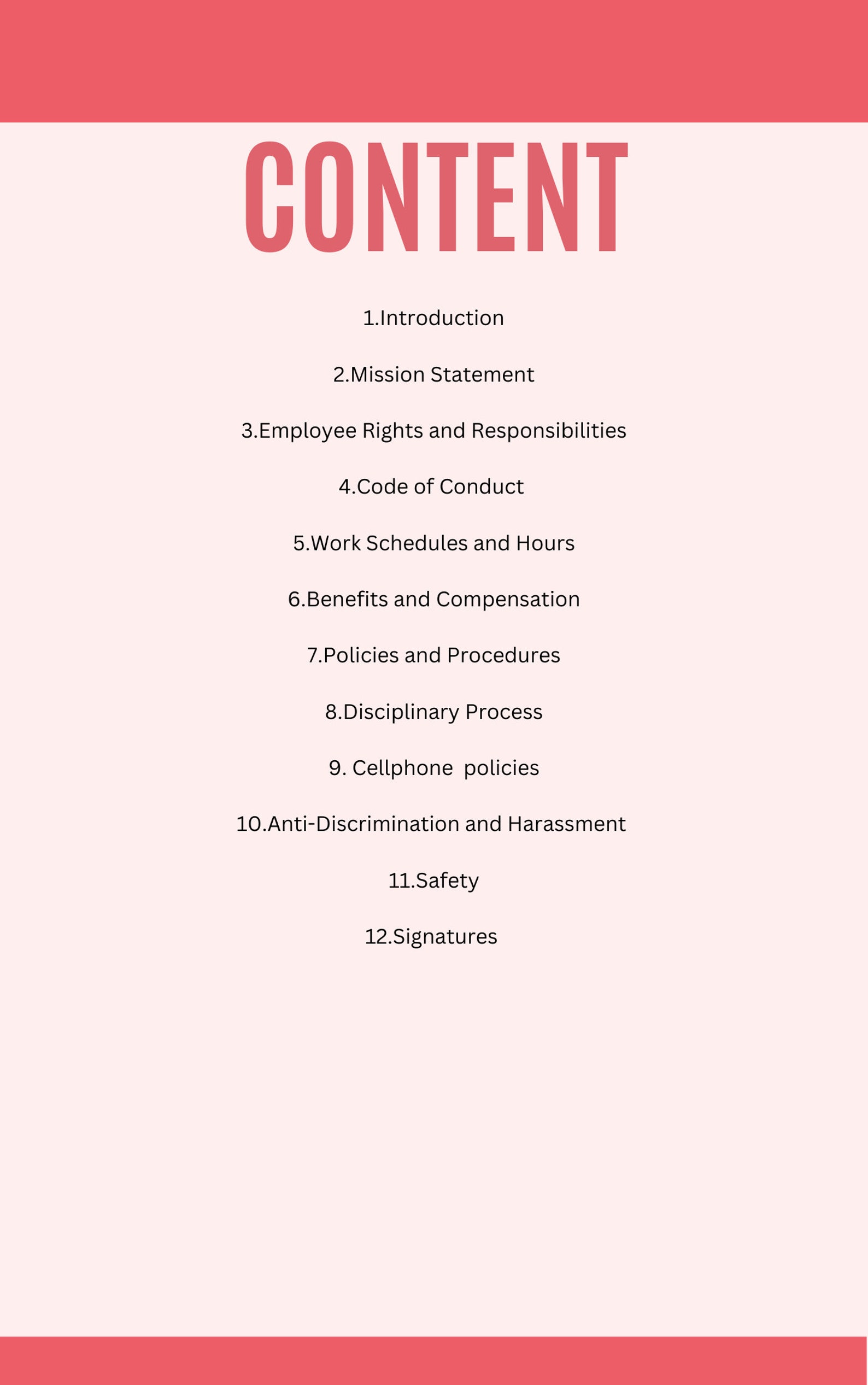 Daycare Employee Handbook| New Hire |printable for Family Daycare and ...