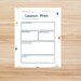 Editable Lesson Plan Template Digital Print Teacher - Etsy