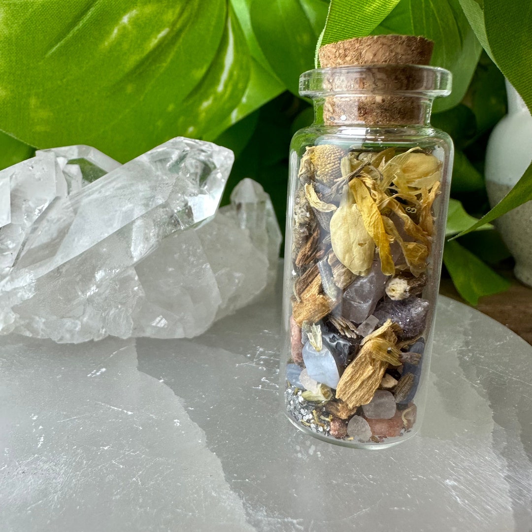 Chakra Alignment Feeling Jar – Artisan Made 10ml Glass Jar With Healing ...