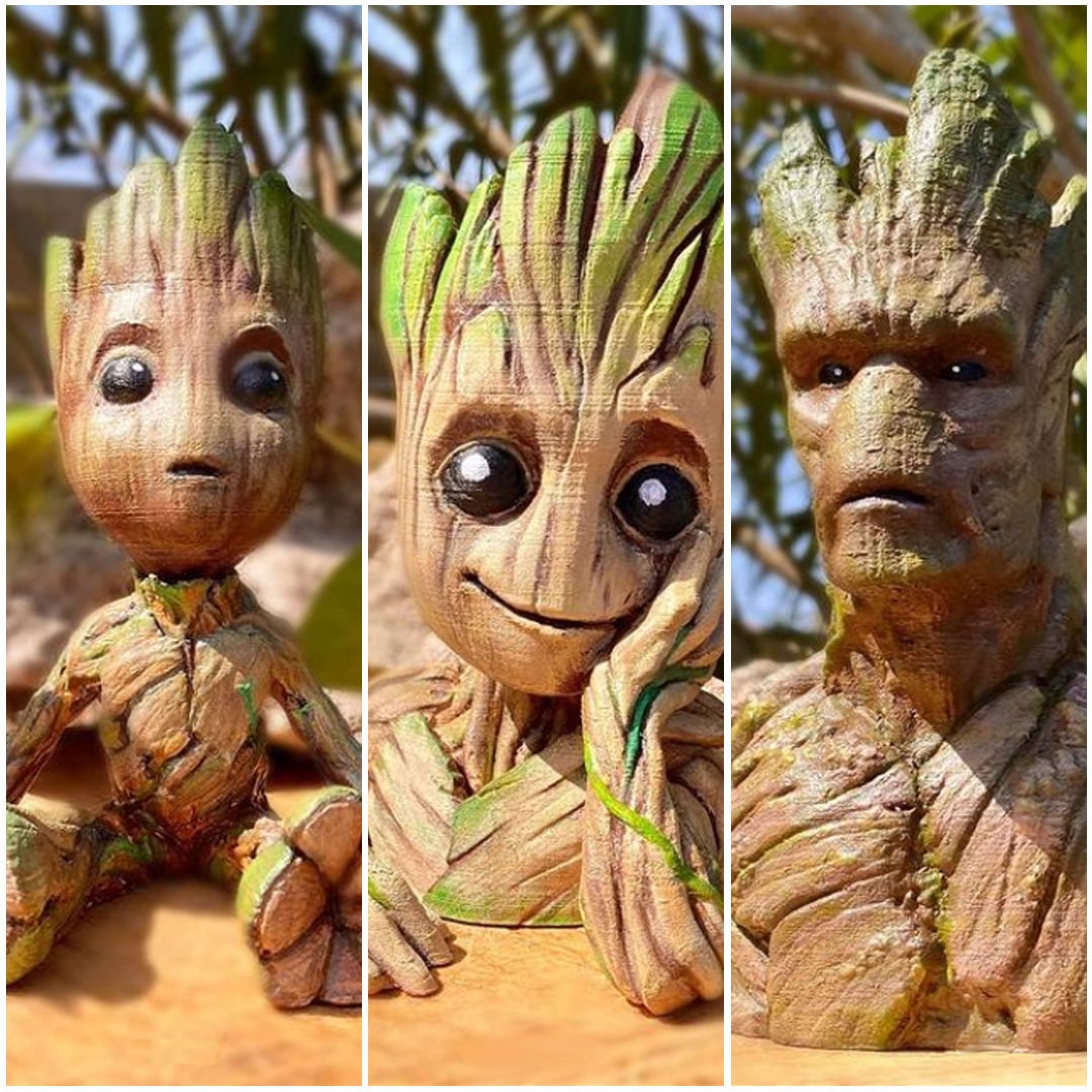 Adult GROOT, 3D Figure, Ready to Paint, Includes Paints and Brushes. - Etsy