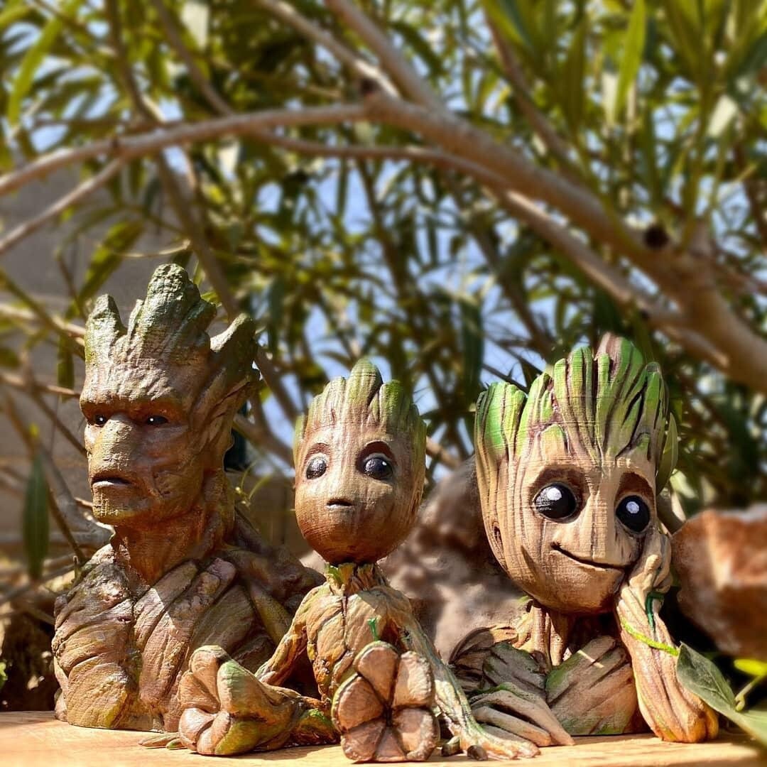 Adult GROOT, 3D Figure, Ready to Paint, Includes Paints and Brushes. - Etsy