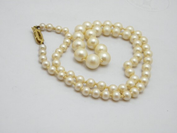 Antique 9ct Gold Pearl Graduated Opera Necklace 17 In… - Gem