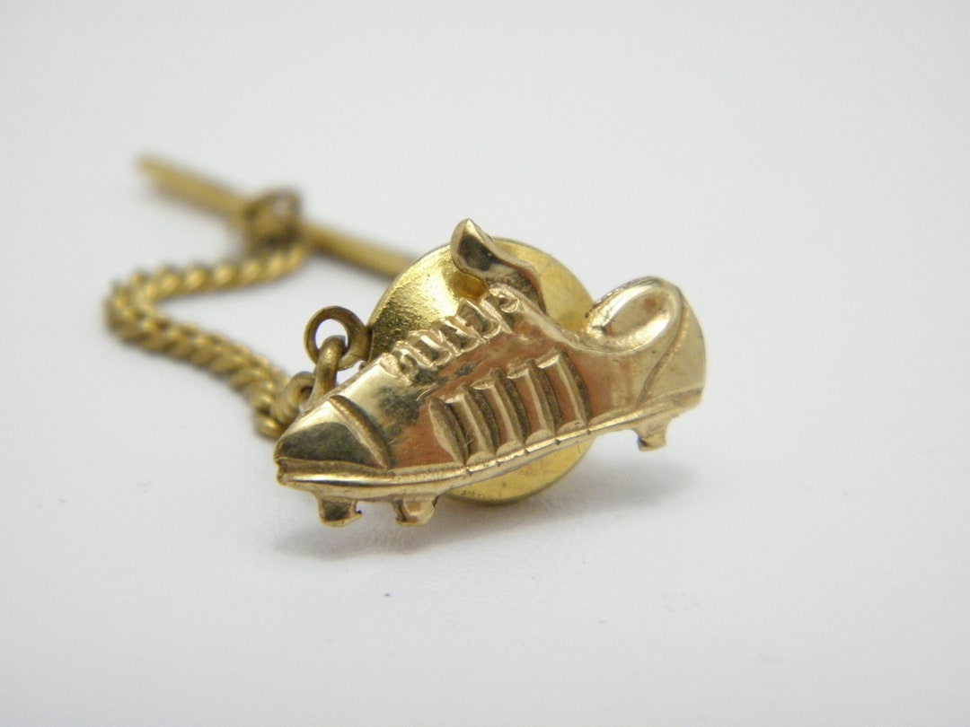 Vintage 9ct Gold Football Boot Tie Pin C1970 Soccer Lapel - Etsy