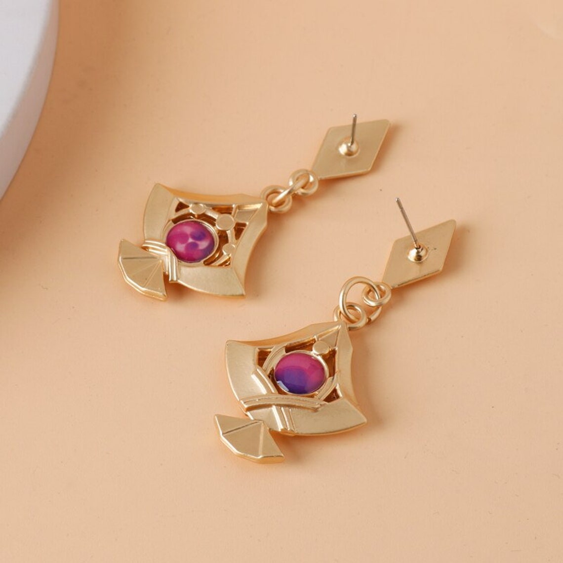 Yae Miko Genshin Impact Earrings Yae Miko Inspired Stud - Etsy UK