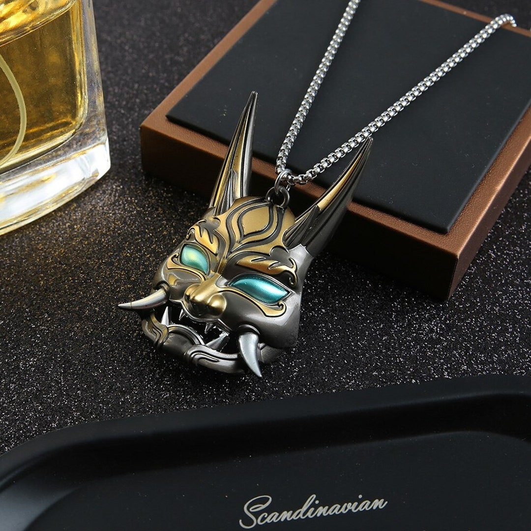 Xiao Genshin Impact Necklace, Xiao Inspired Necklace, Xiao Yasha Mask ...