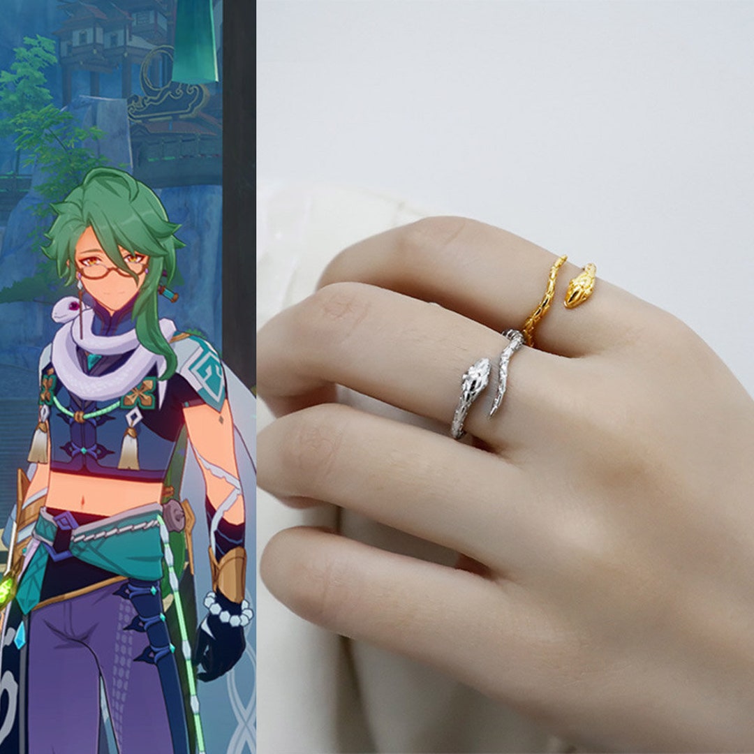 Genshin Impact Baizhu Inspired Rings Genshin Impact Cosplay - Etsy