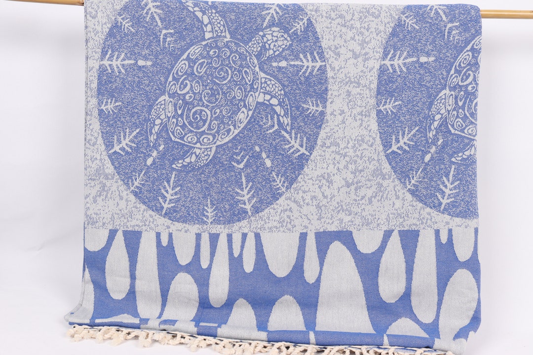 Housewarming Gift, Turtle Design Blanket, Throw Blanket, 79"x99" Sax ...