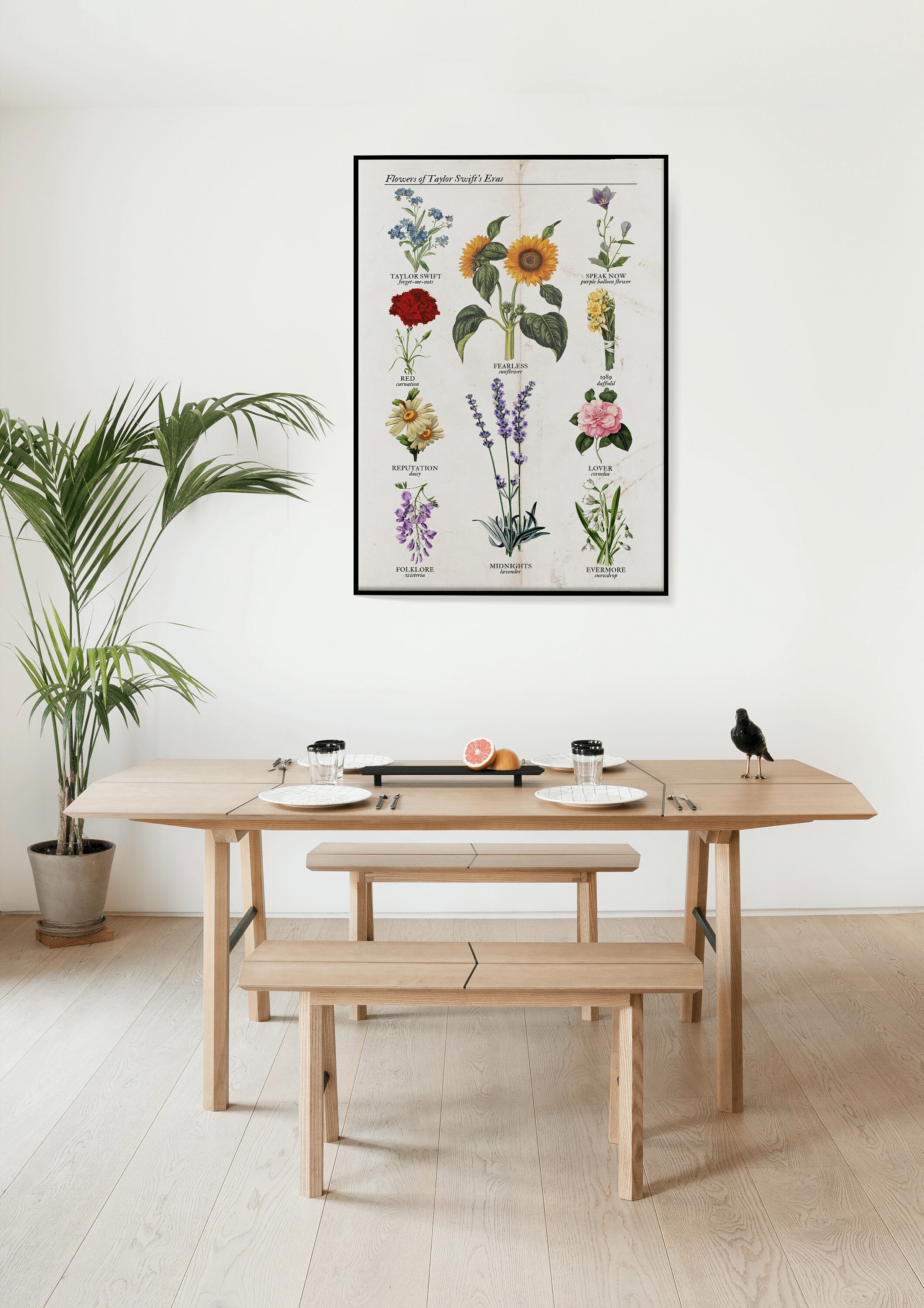 Vintage Botanical Taylor Swift Eras Floral Print Taylor Swift - Etsy