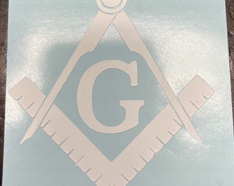 Masonic Square and Compass Decal, Freemason ,lodge. 3in X 3in - Etsy