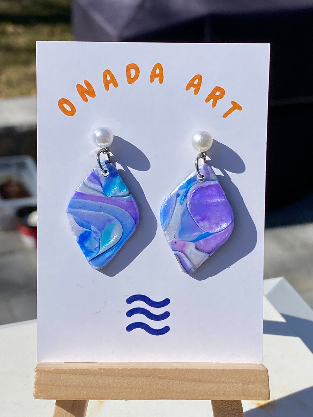 Shimmery Abalone Shell Inspired Diamond Shaped Polymer Clay - Etsy