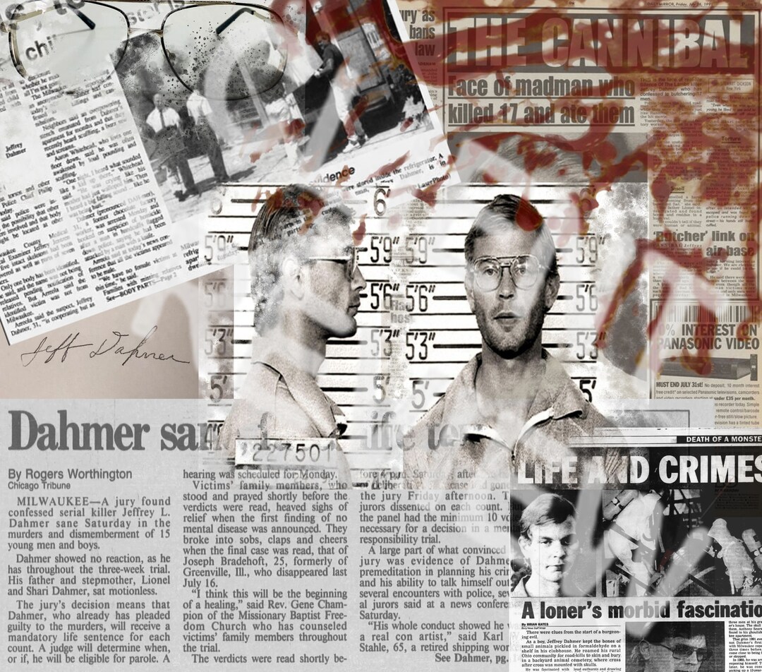 Jeffrey Dahmer News Article 20oz Skinny Tumbler Design - Etsy