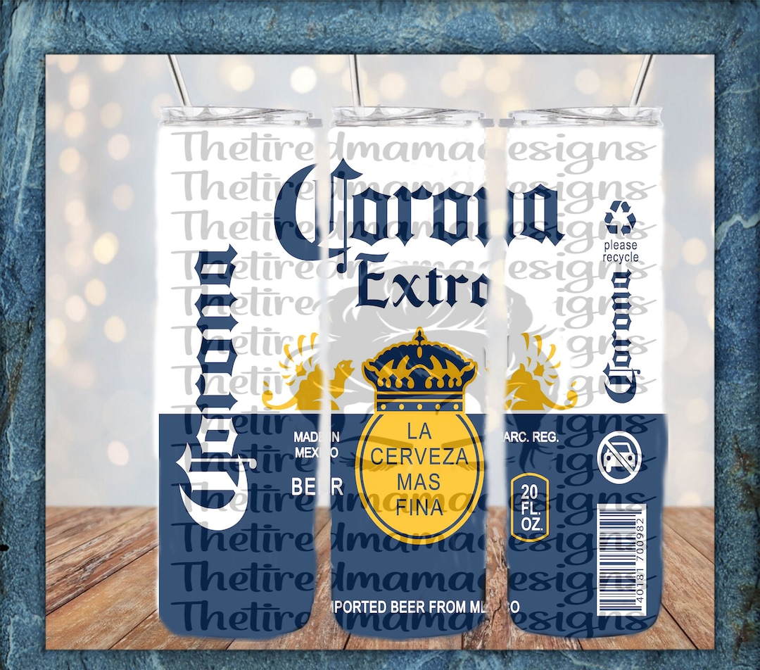 Corona Beer 20oz Skinny Tumbler Wrap Sublimation - Etsy