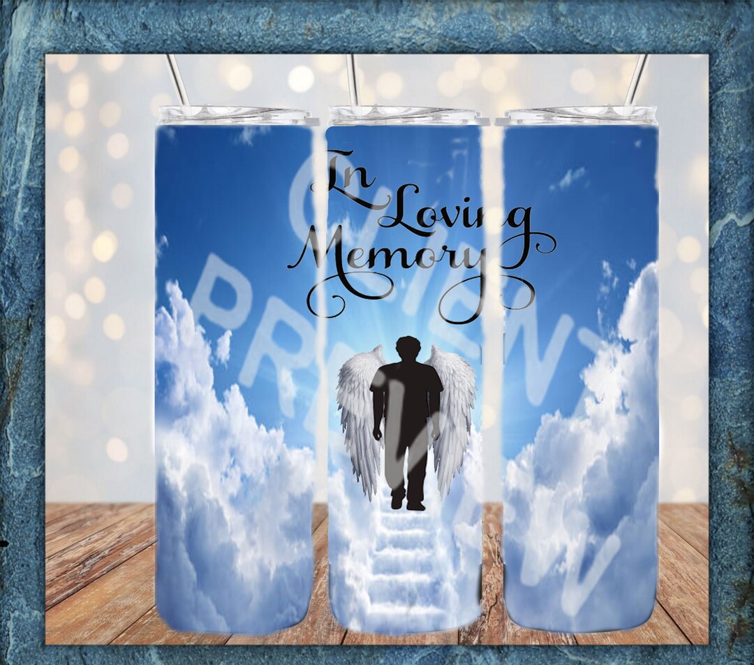 Customized Memorial 20oz Skinny Sublimation Wrap Design - Etsy