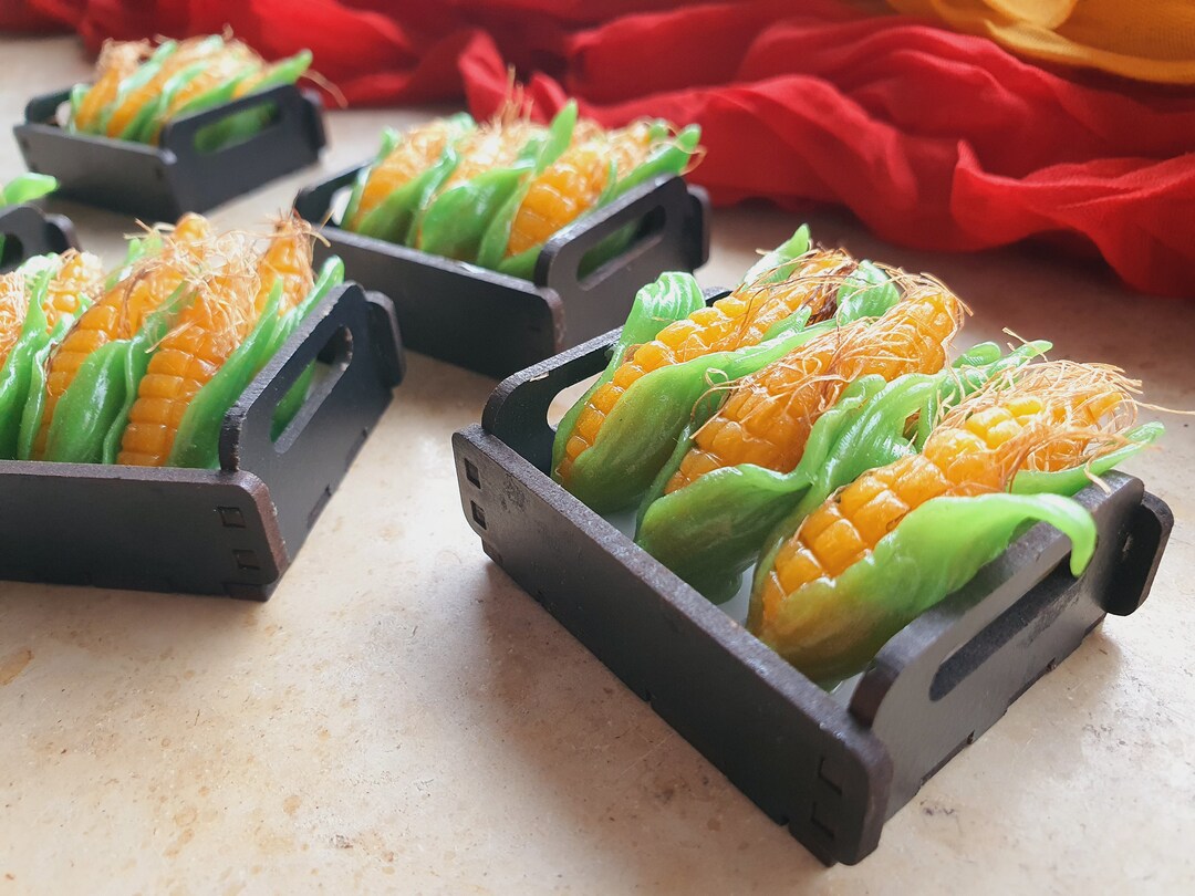 Miniature Corn, Corn Box, Dollhouse Food, Food for Dollhouse, Doll ...