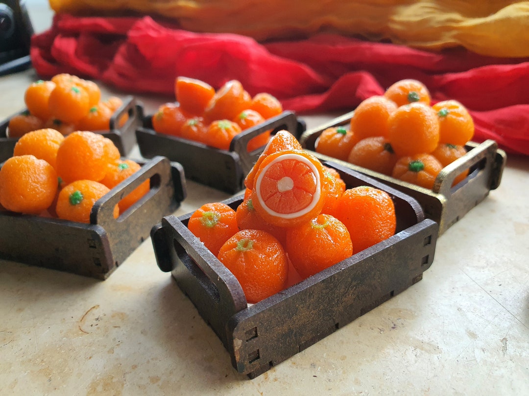 Miniature Oranges, Mini Orange, Dollhouse Food, Food for Dollhouse ...