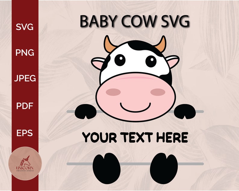 Cow Head Svg Baby Cow Svg Cute Cow Svg Cow Skull Svg Dairy Cow Svg Calf ...