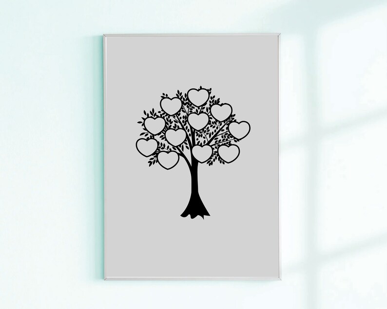 Family Tree Svg Family Tree Template Family Tree Clipart - Etsy