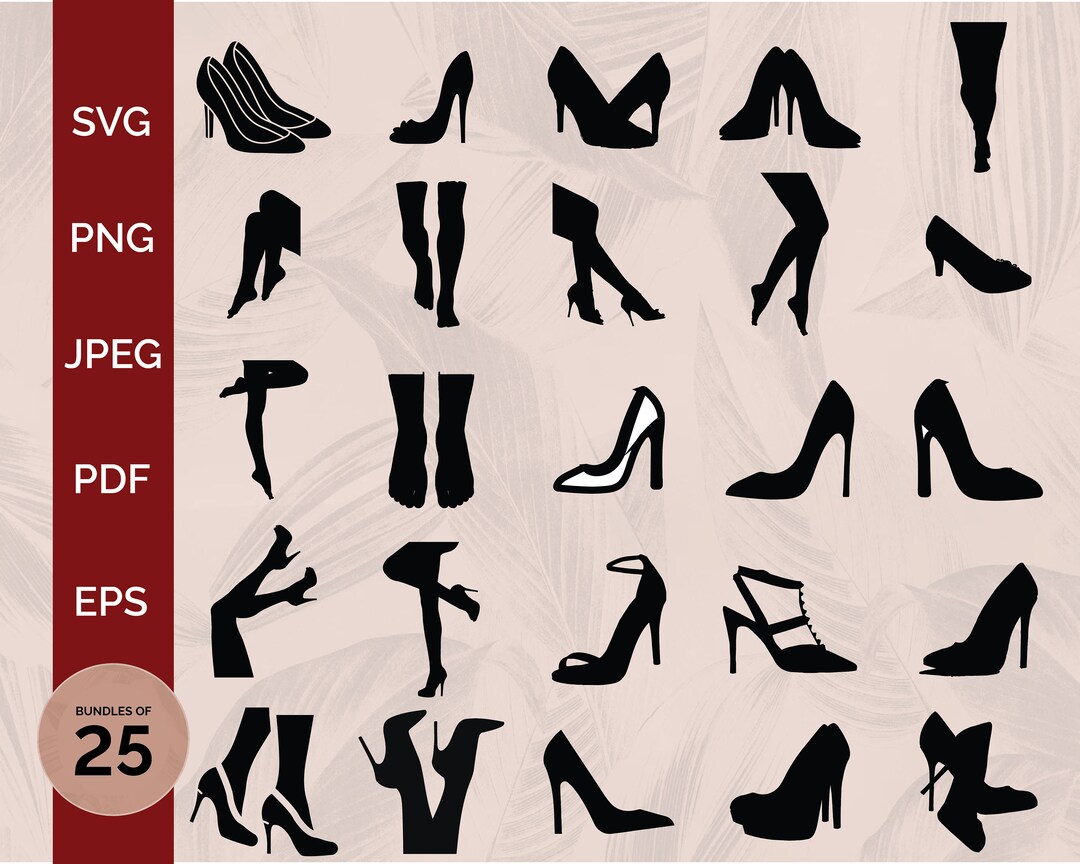 High Heel Svg High Heels Svg Womens Shoes Svg Stiletto Heel Svg High ...