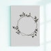 Leaf Wreath Commercial Use Svg Circle Frame Svg Frame - Etsy