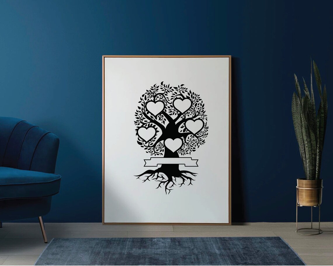 Family Tree Svg Family Tree Template Family Tree Clipart - Etsy