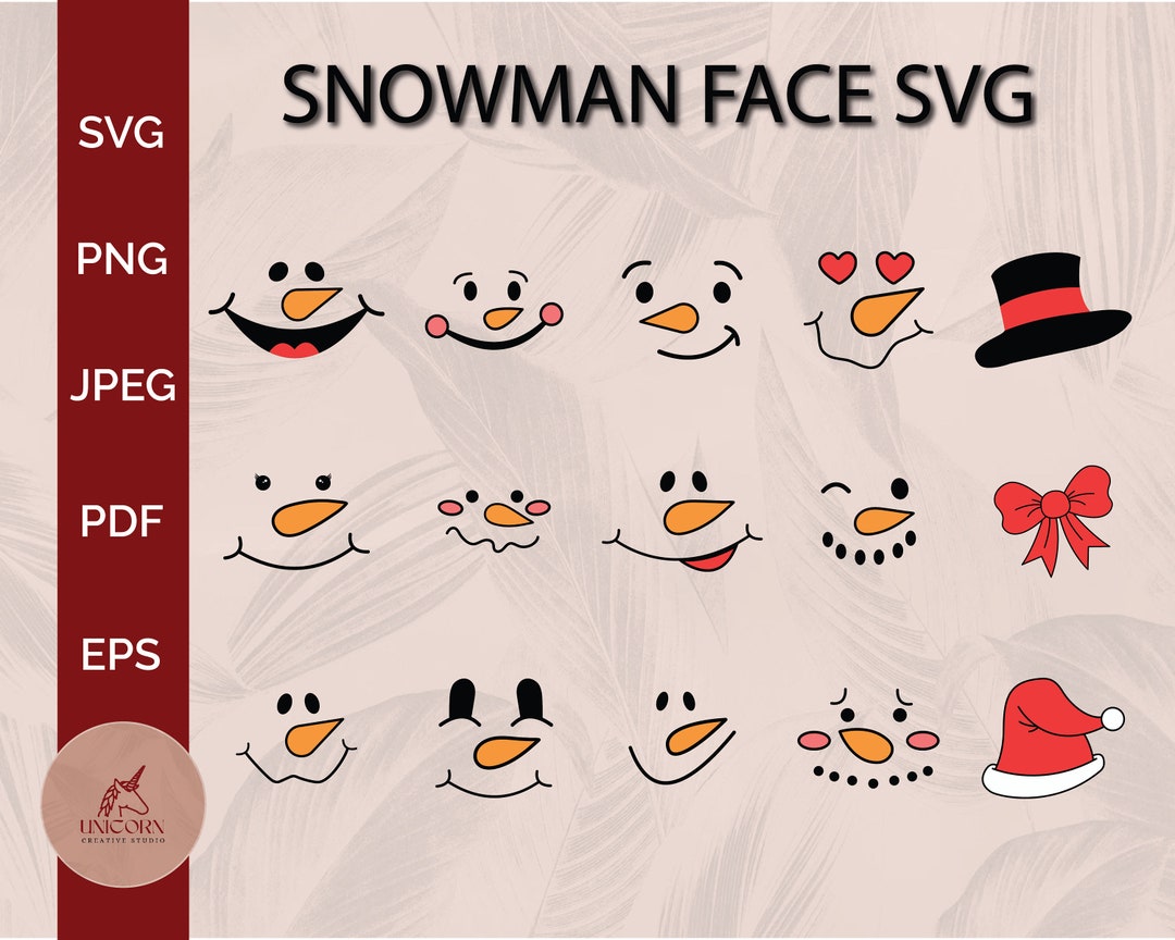 Snowman Face Svg Snowman Faces Svg Snowman Face Snowman Head Svg ...
