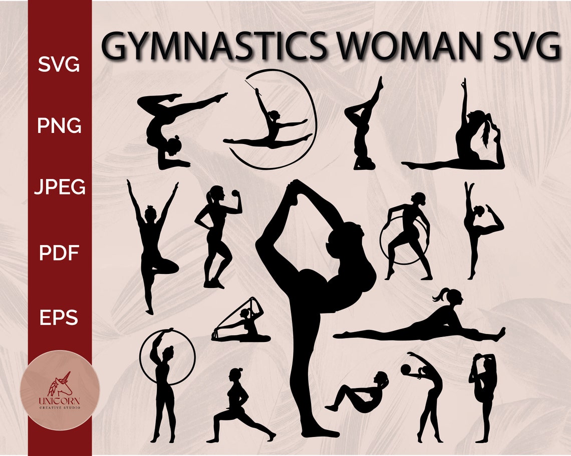 Gymnastics Svg Gymnastics Png Tumbling Svg Gymnast Svg - Etsy