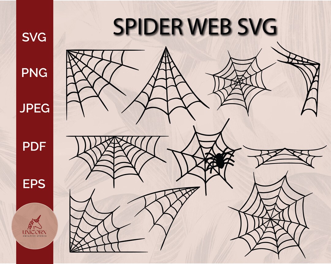 Spider Web Svg Spiderweb Svg Spider Webs Svg Cobweb Svg - Etsy