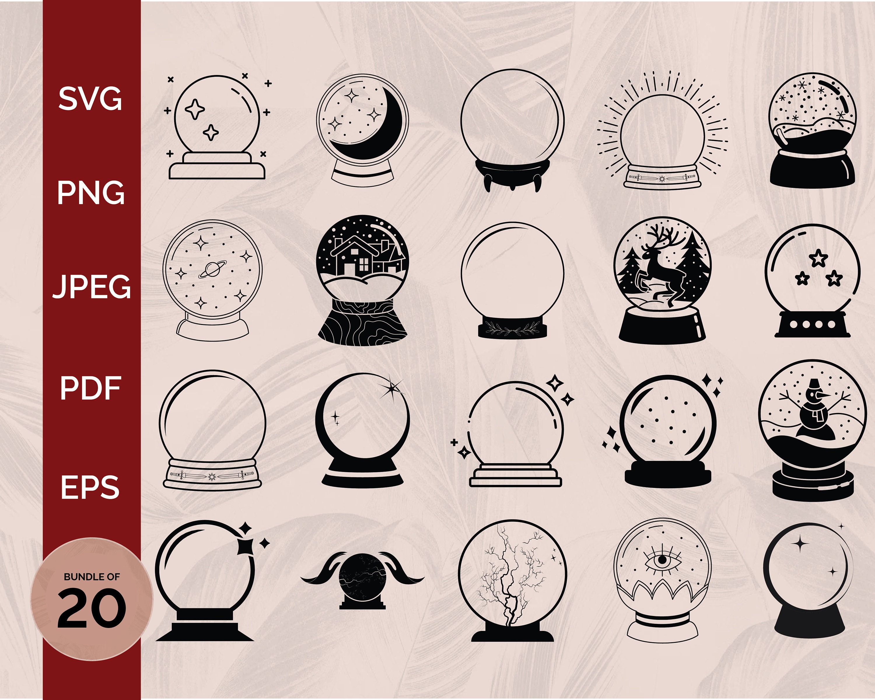 Crystal Ball Svg Magic Ball Svg Fortune Teller Svg Witch Svg Mystical ...