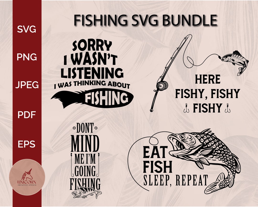 Fishing Svg Fishing Png Fly Fishing Svg Fish Svg Fish Svg Files Bass ...