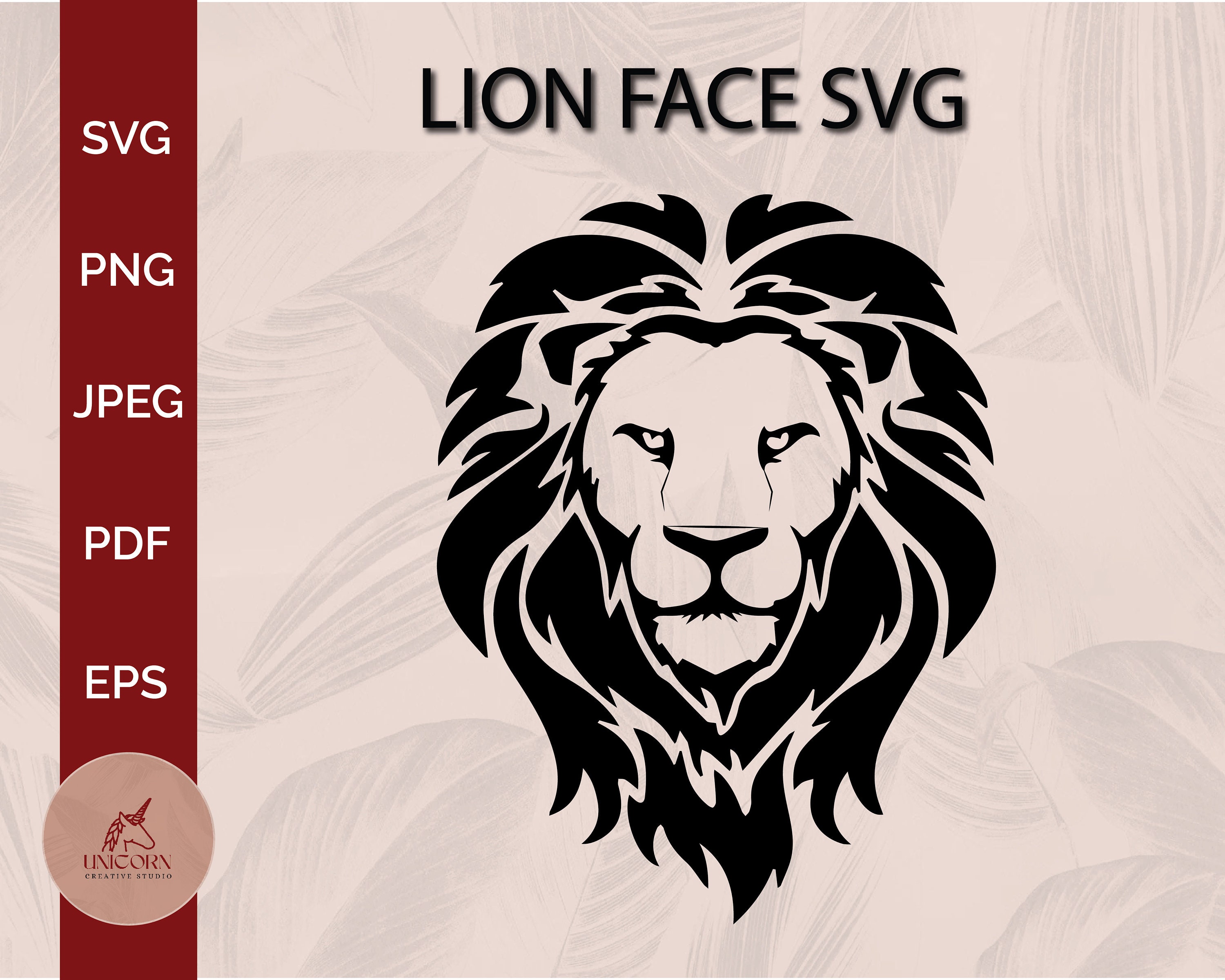 Lion Face Svg Lion Head Svg Lion Svg Lion King Svg - Etsy UK