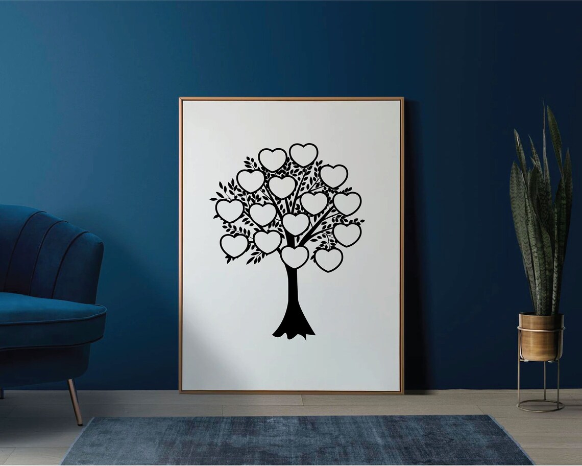 Family Tree Svg Family Tree Template Family Tree Clipart - Etsy
