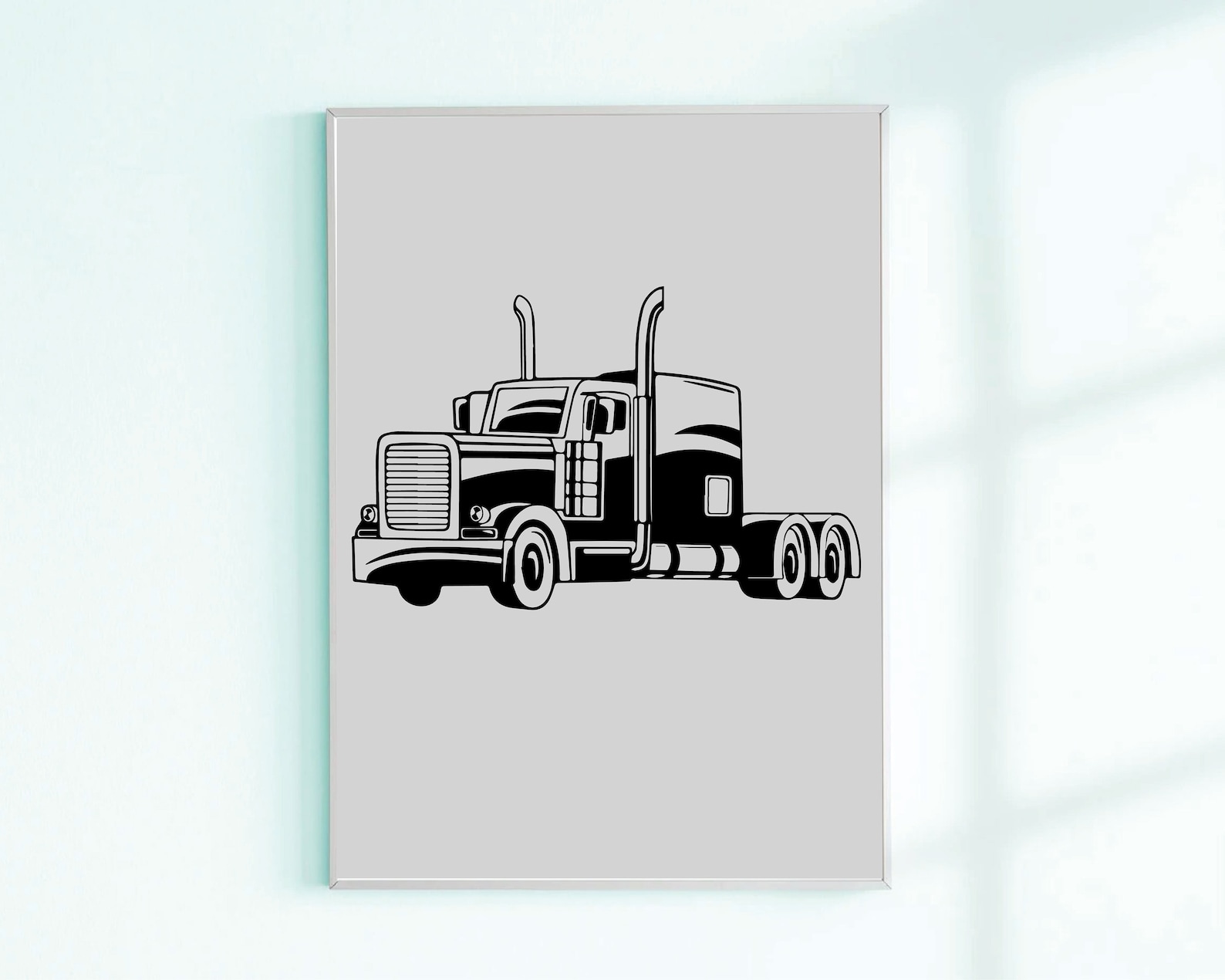 Semi Truck Svg Semi Svg Semi Truck Peterbilt Svg Peterbilt Truck Svg ...