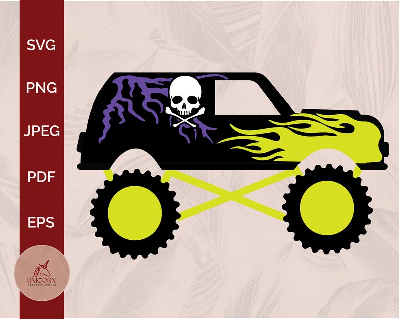 Monster Truck Svg Monster Jam Svg Monster Truck Png Grave Digger Svg ...