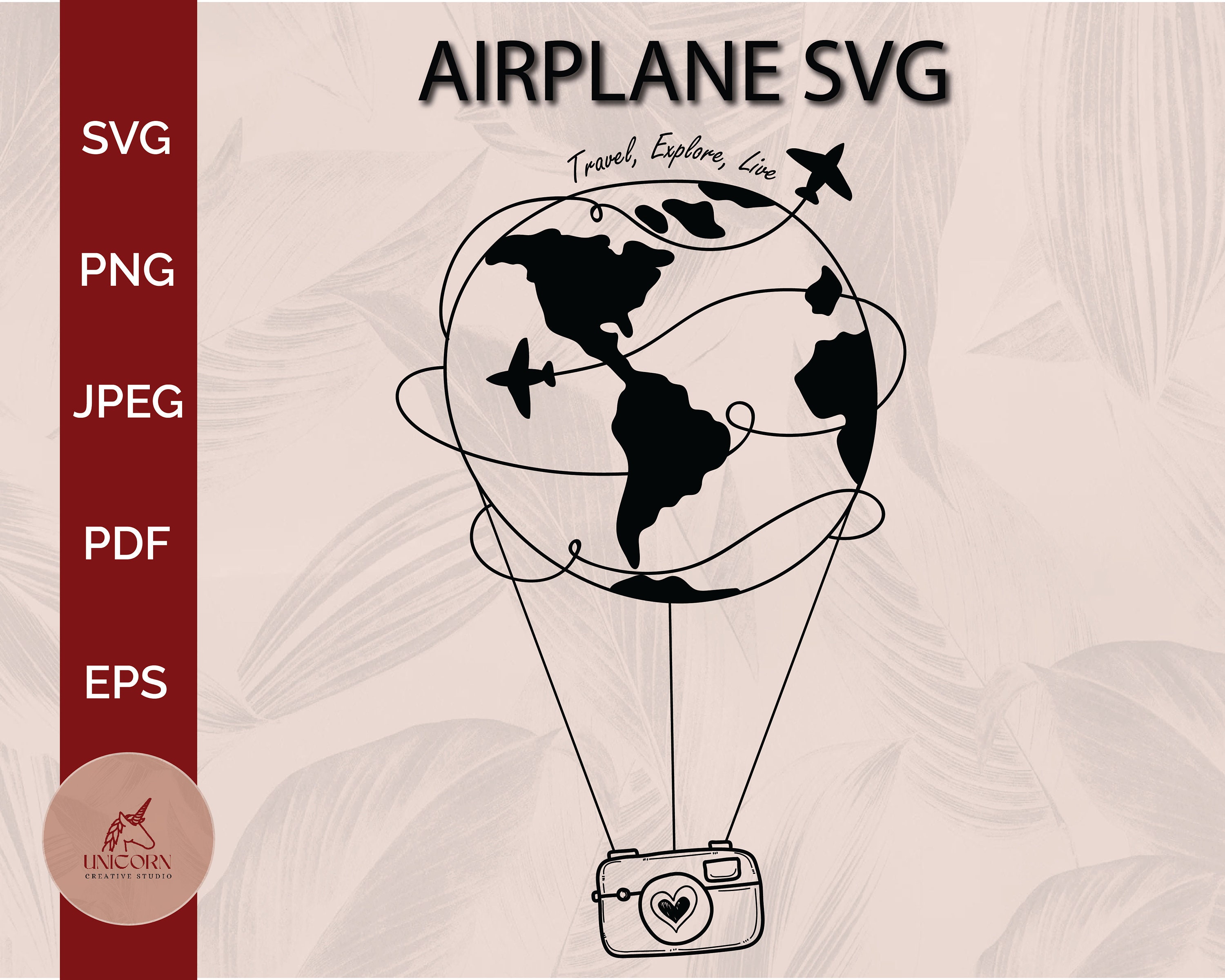 Airplane Svg Plane Svg Cute Airplane Travel Svg Bundle - Etsy