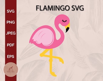 Flying Flamingo Vector Clipart. Hawaii Bird SVG Outline. - Etsy