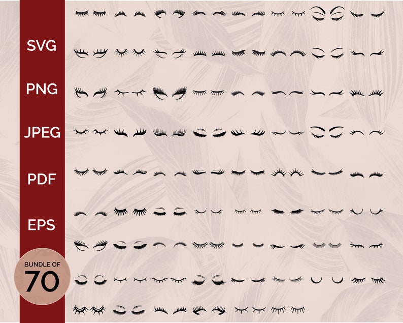 Lashes Svg Eyelashes Svg Eyelash Svg Eye Lashes Svg Eyebrow Svg Eyelash ...