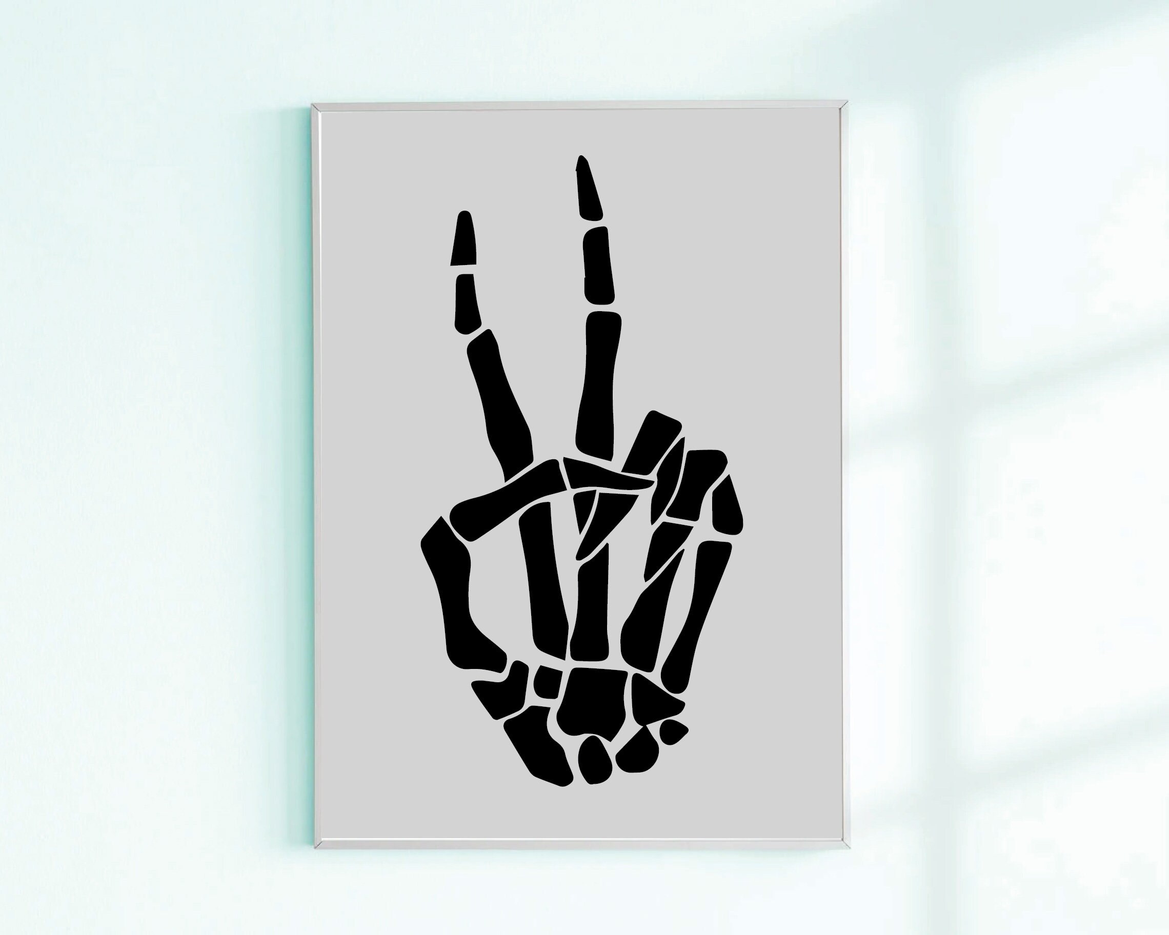Skeleton Peace Sign Peace Sign Svg Vector Peace Sign Skeleton Hand Svg ...