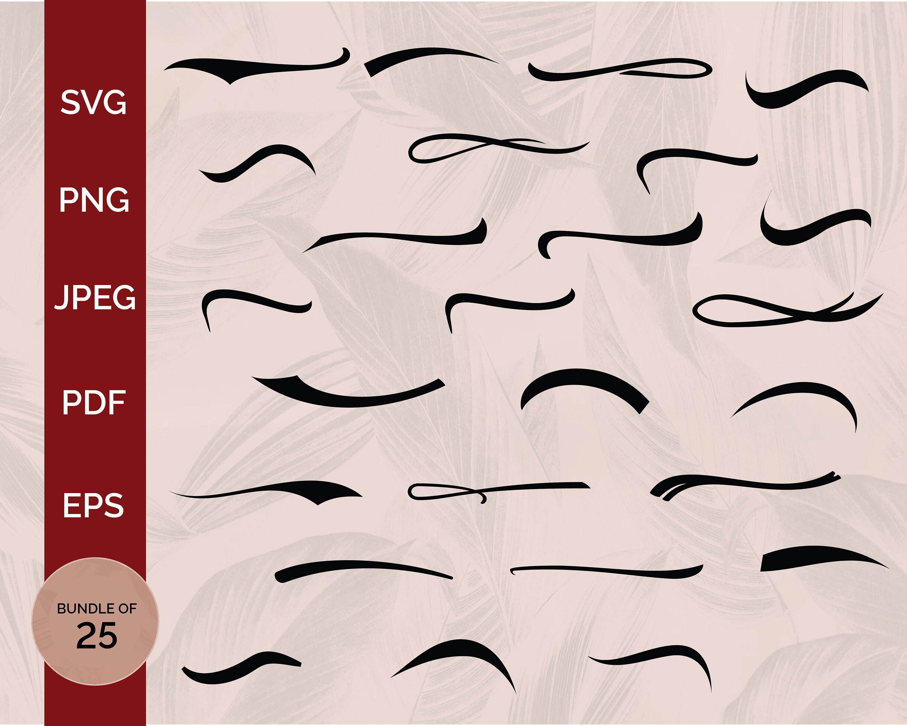 Swirl Svg Filigree Svg Swirls Svg Vine Svg Corner Flourish Svg Swoosh ...