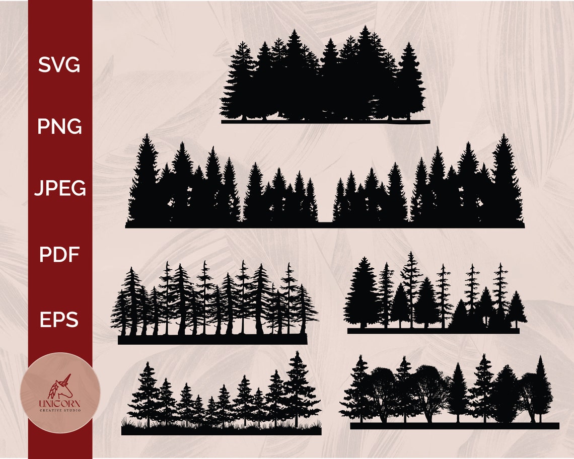 Pine Tree Svg Forest Svg Pine Tree Tree Svg Tree - Etsy