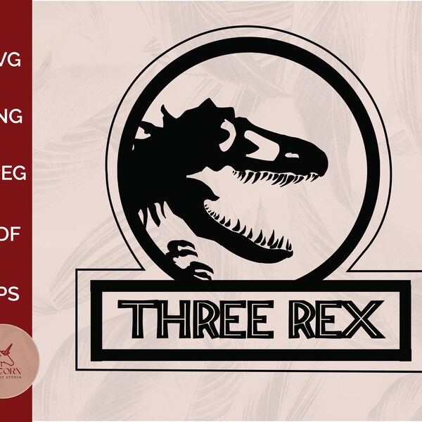 Three Rex Svg - Etsy