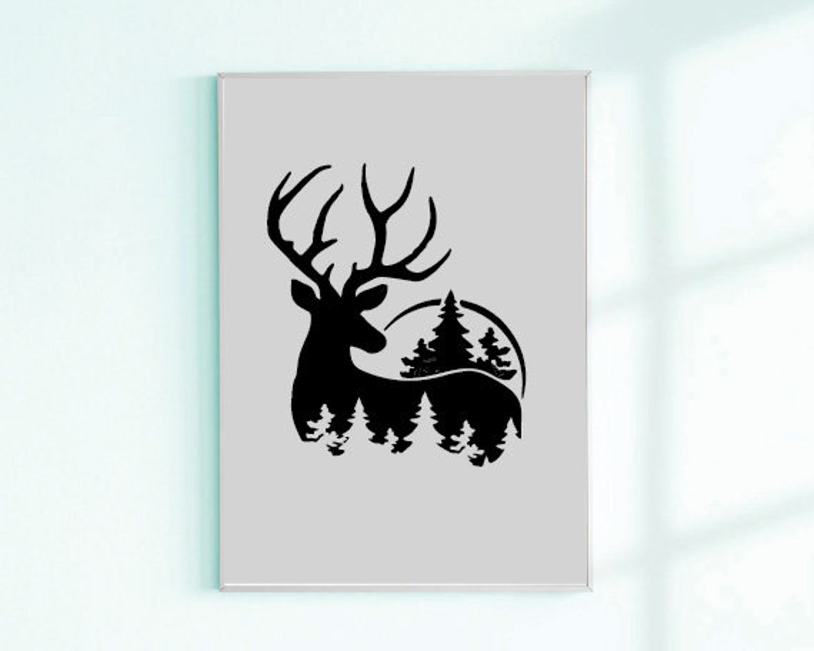 Deer Head Svg Buck Svg Deer Png Deer Hunting Svg Doe - Etsy