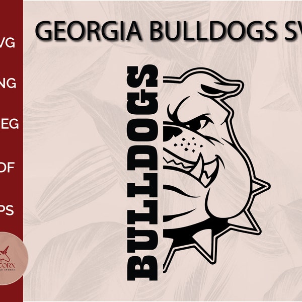 Georgia Bulldogs Svg - Etsy