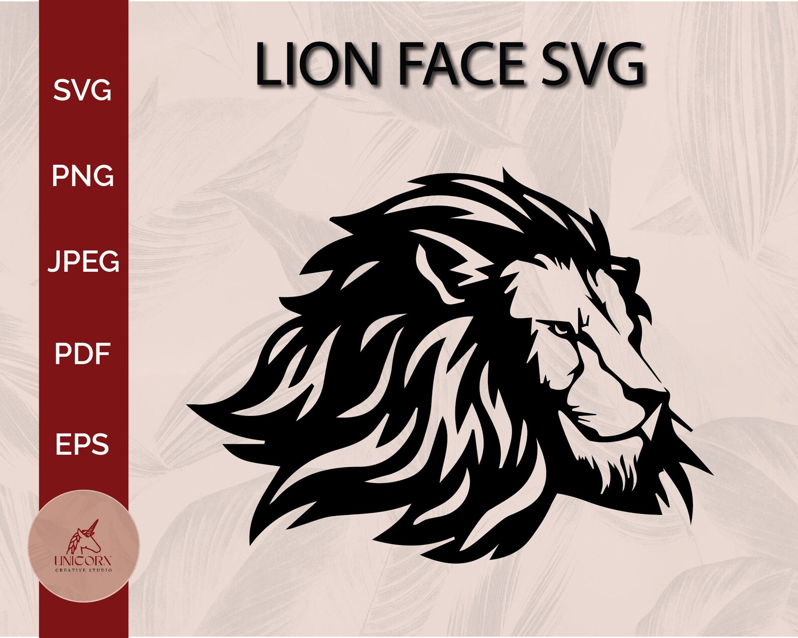 Lion Face Svg Lion Head Svg Lion Svg Lion King Svg Lions Mascot Svg Leo ...