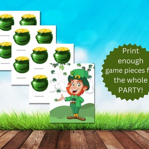 St. Patrick's Day Theme Party, Pin the Pot of Gold on the Leprechaun ...