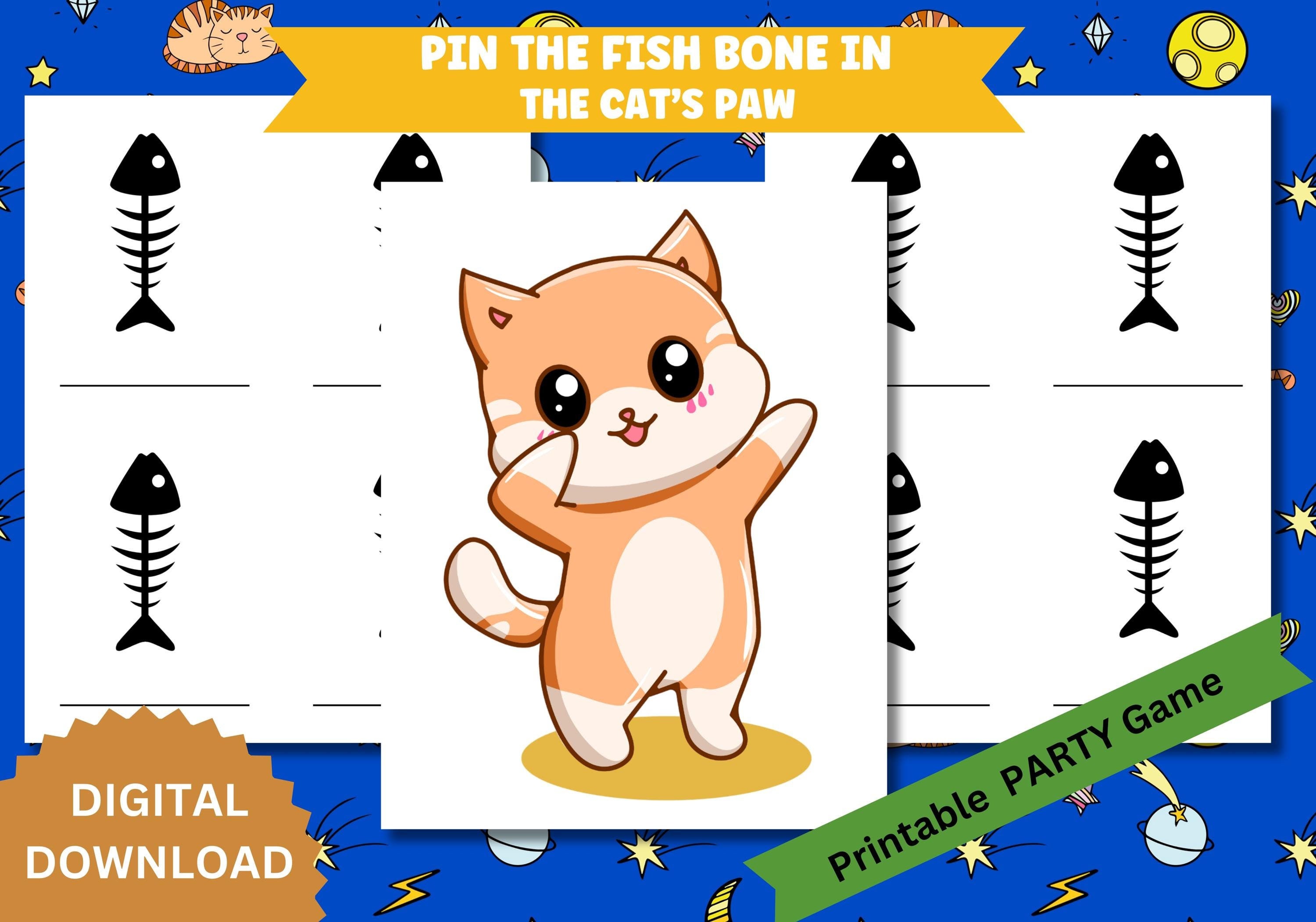 Cat Theme Game, Birthday Party Game, Instant Digital Download, All Ages ...