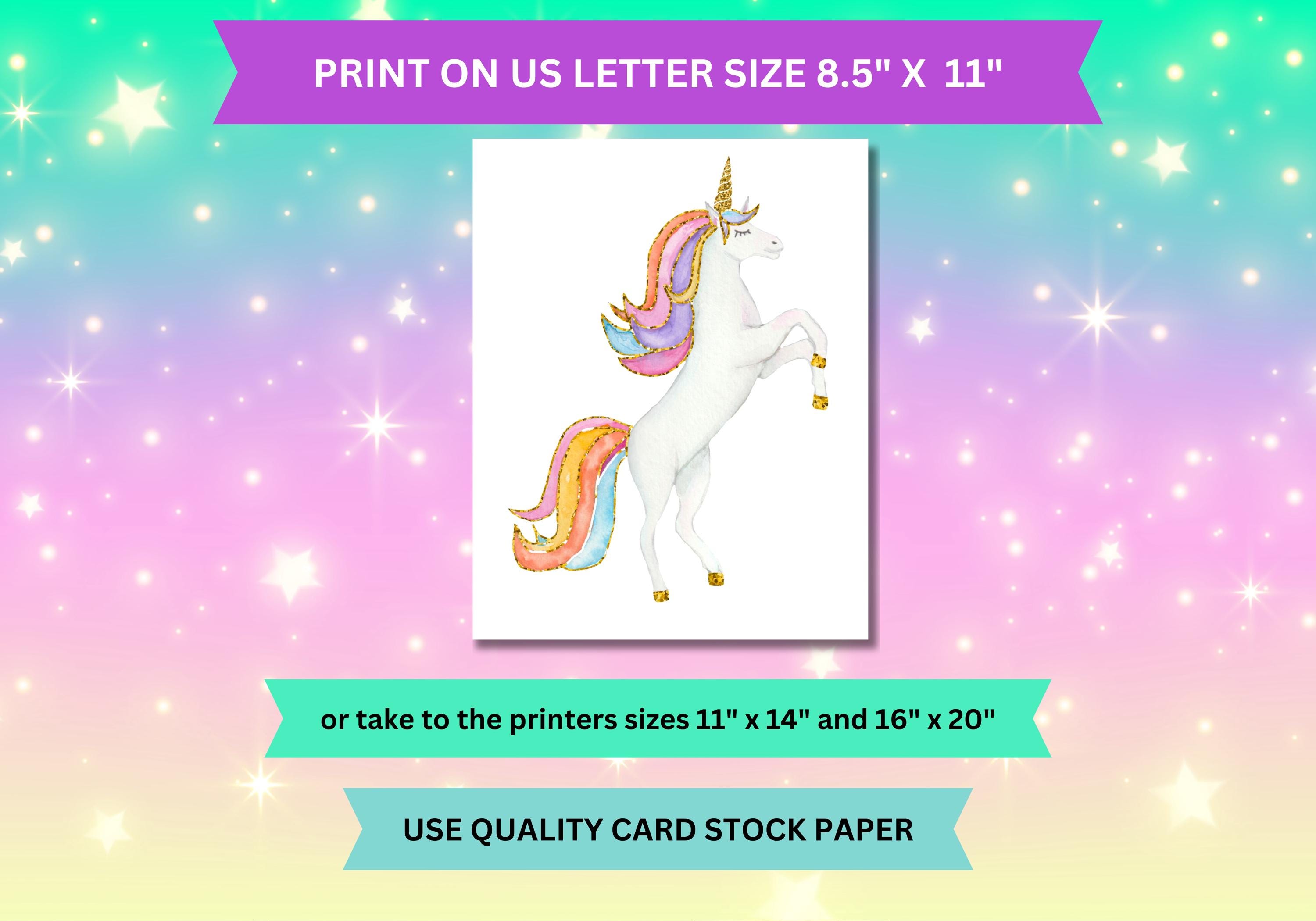 UNICORN Theme Game, Pin the TAIL on the Unicorn Game, Digital Download ...